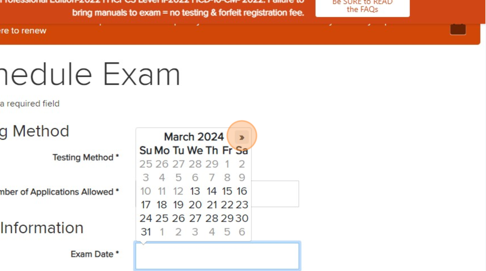 How to Schedule an Onsite Exam